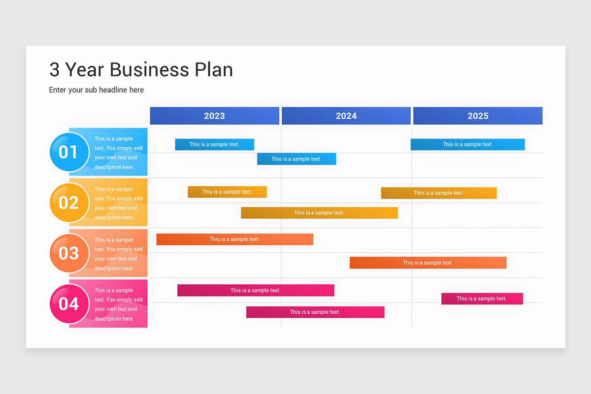 3 Year Business Plan Keynote Template | Nulivo Market