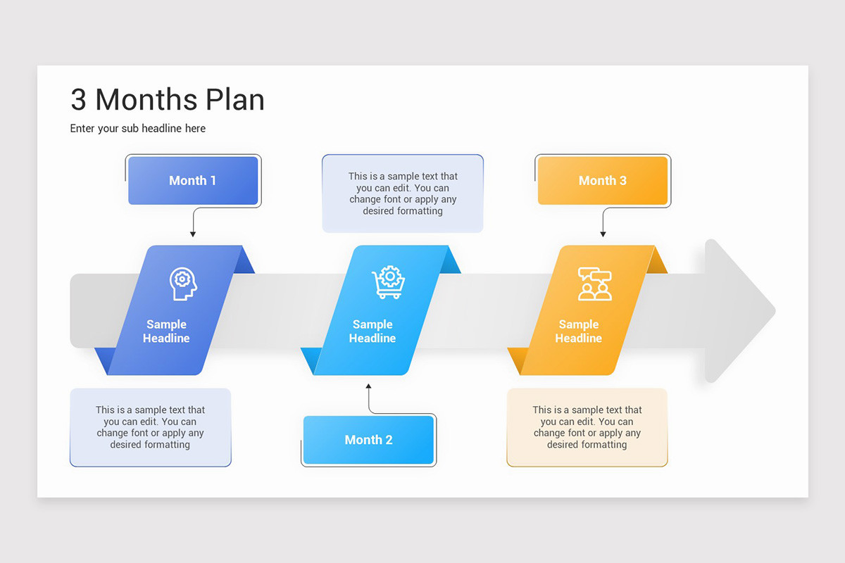 3 Months Plan Model Keynote Template | Nulivo Market