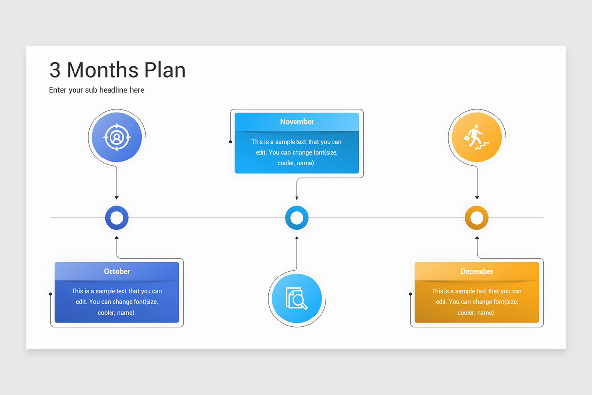 3 Months Plan Model Keynote Template | Nulivo Market