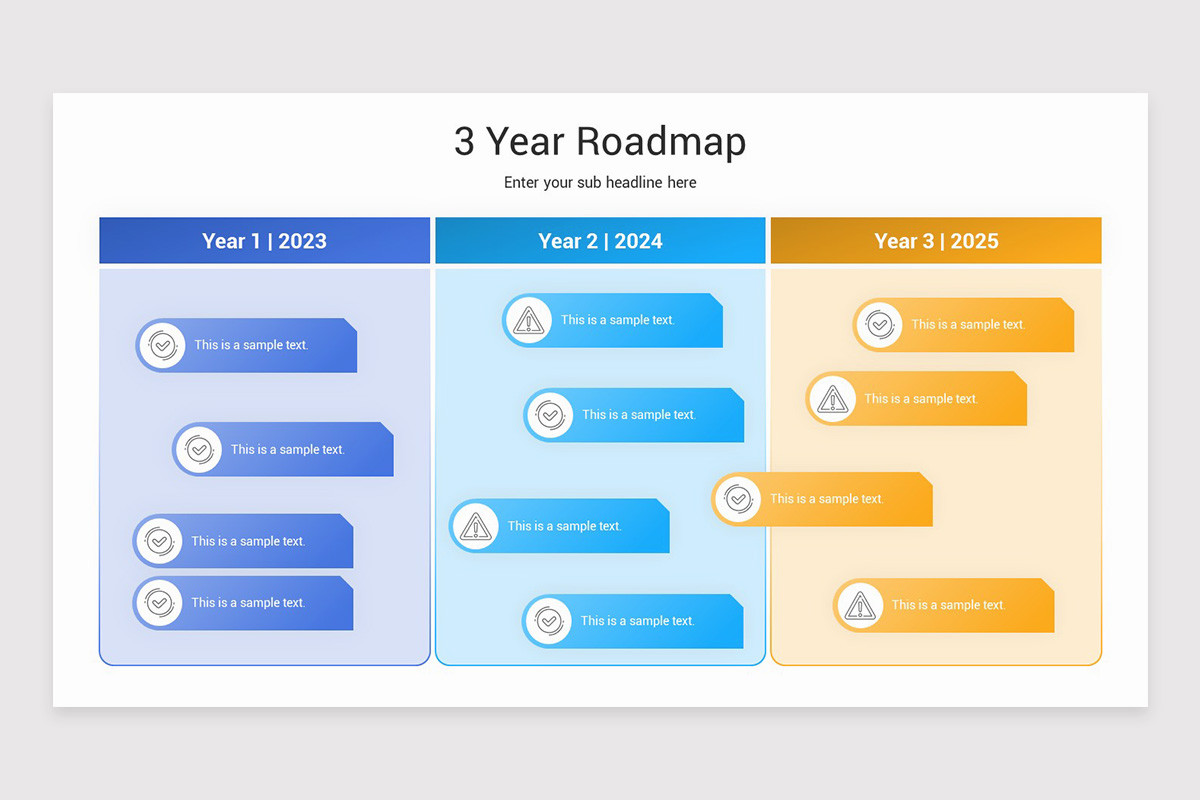 3 Year Roadmap Google Slides Template | Nulivo Market