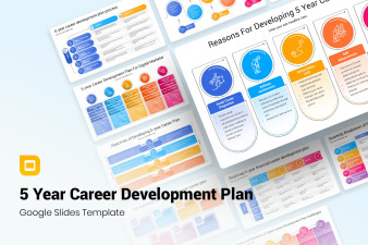 5 Year Career Development Plan Google Slides Template | Nulivo Market