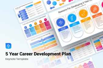 5 Year Career Development Plan Keynote Template | Nulivo Market