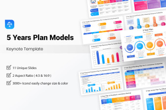 5 Years Plan Models Keynote Template | Nulivo Market