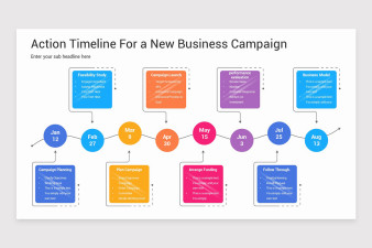 Action Timeline Models PowerPoint Template | Nulivo Market