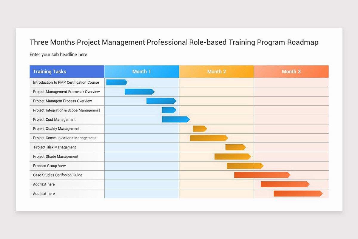 3 Month Training Plan Google Slides Template | Nulivo Market