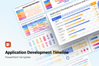 Application Development Timeline PowerPoint Template | Nulivo Market