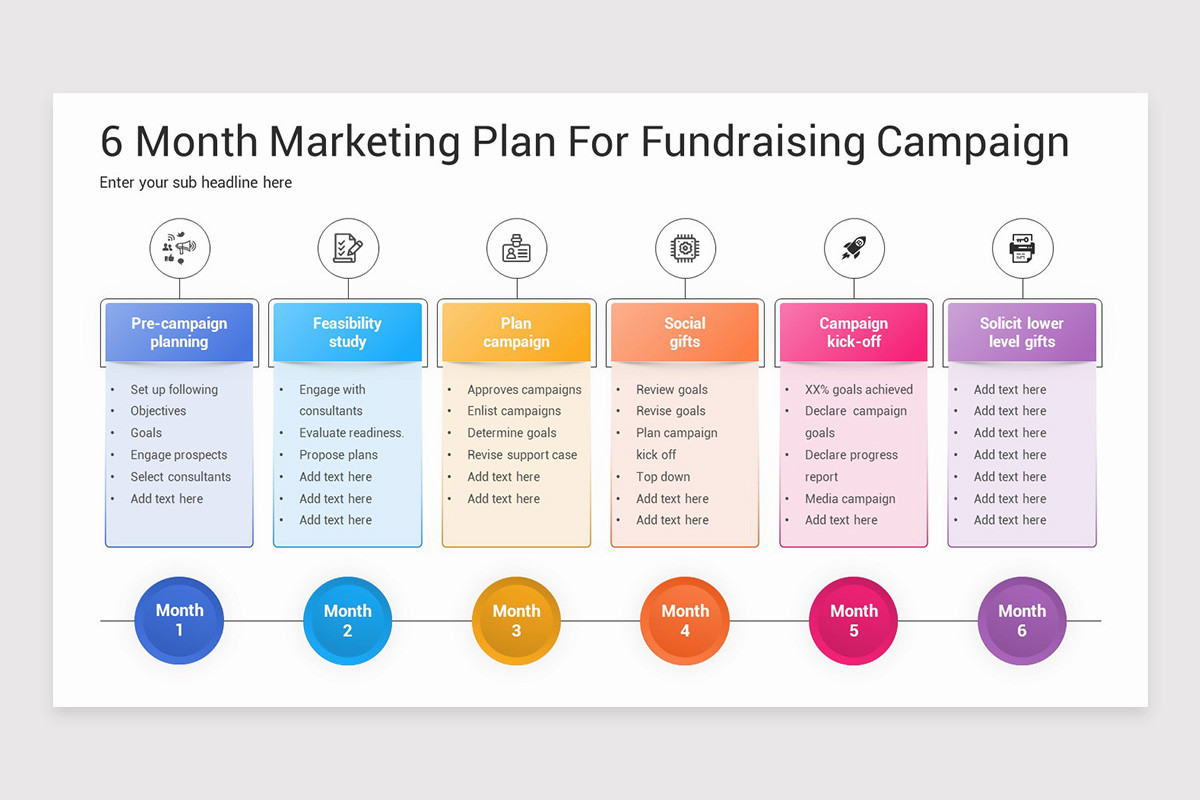 6 Month Marketing Plan Google Slides Template | Nulivo Market