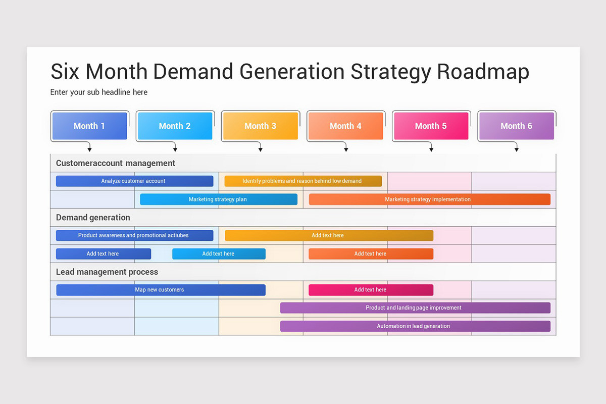 6 Month Marketing Plan Keynote Template | Nulivo Market