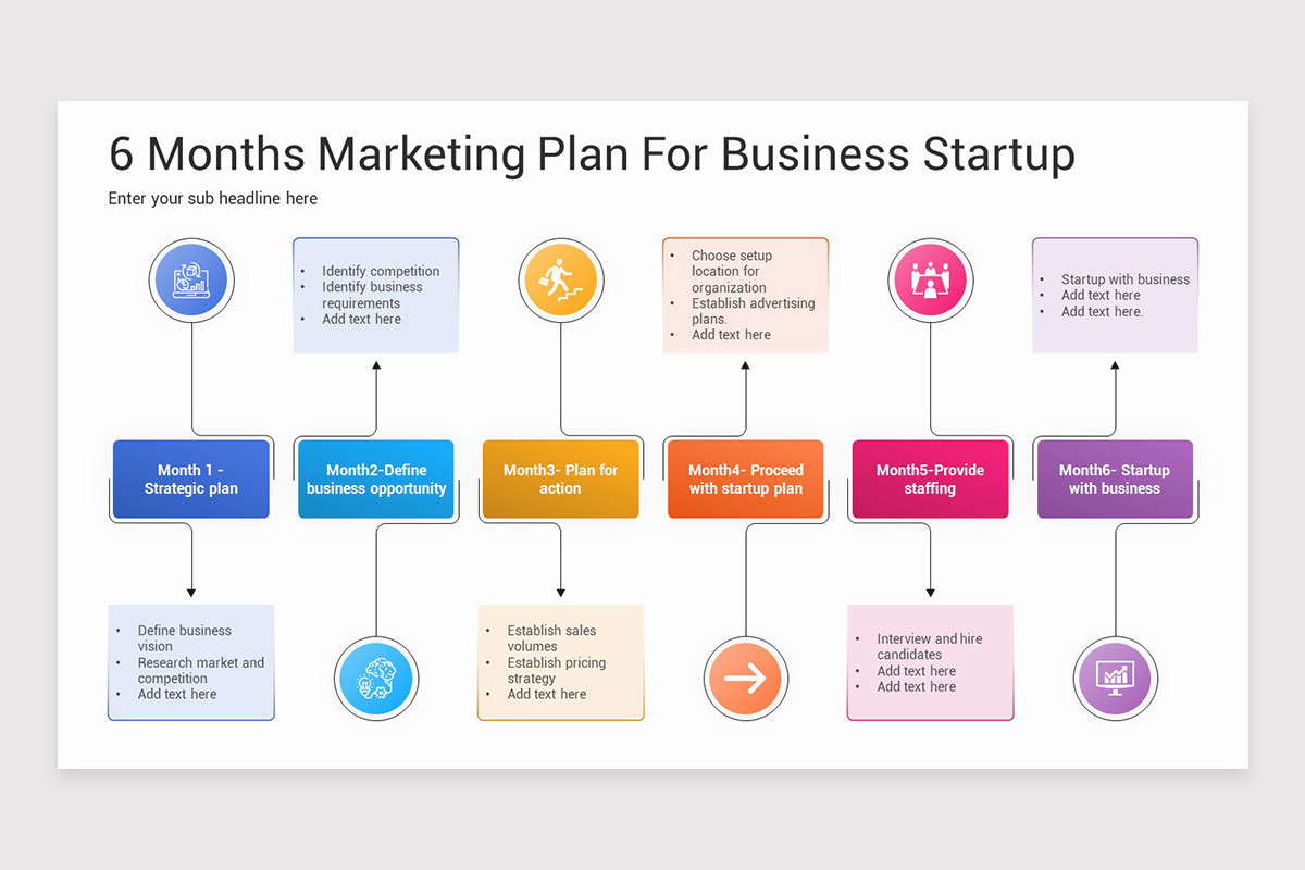 6 Month Marketing Plan Keynote Template | Nulivo Market