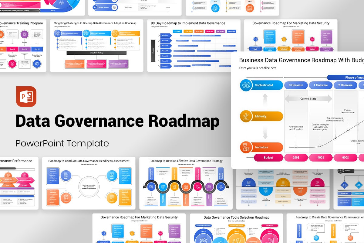 Data Governance Roadmap PowerPoint Template | Nulivo Market Data Governance Roadmap PowerPoint Template | Nulivo Market