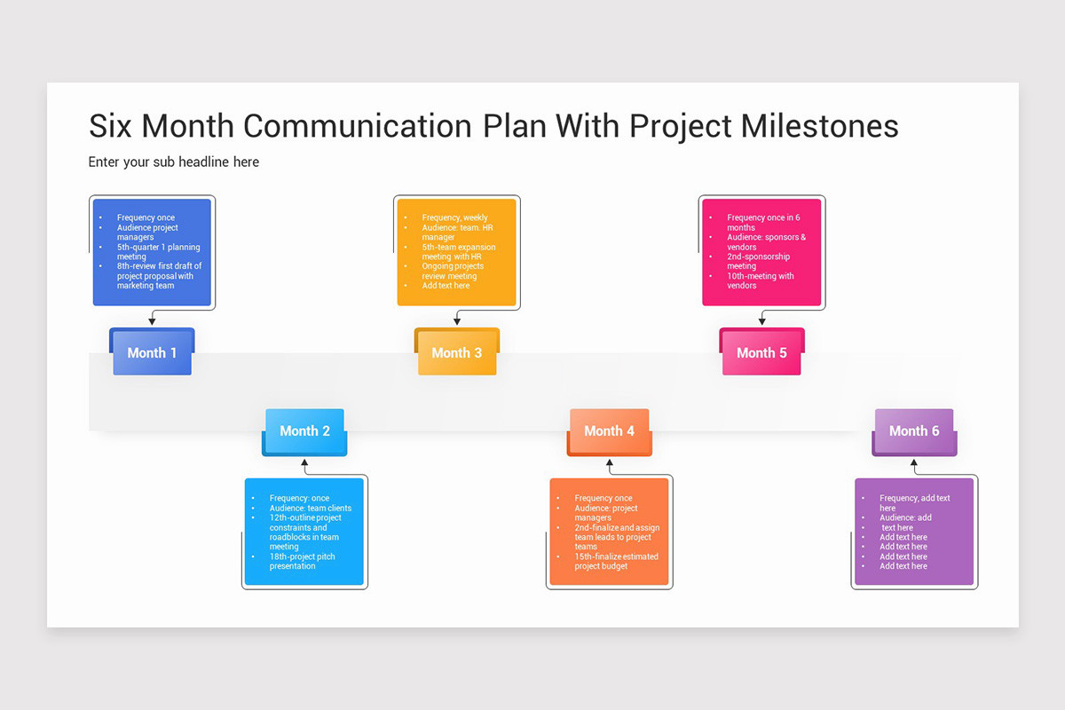 6 Month Plan With Milestones Keynote Template | Nulivo Market