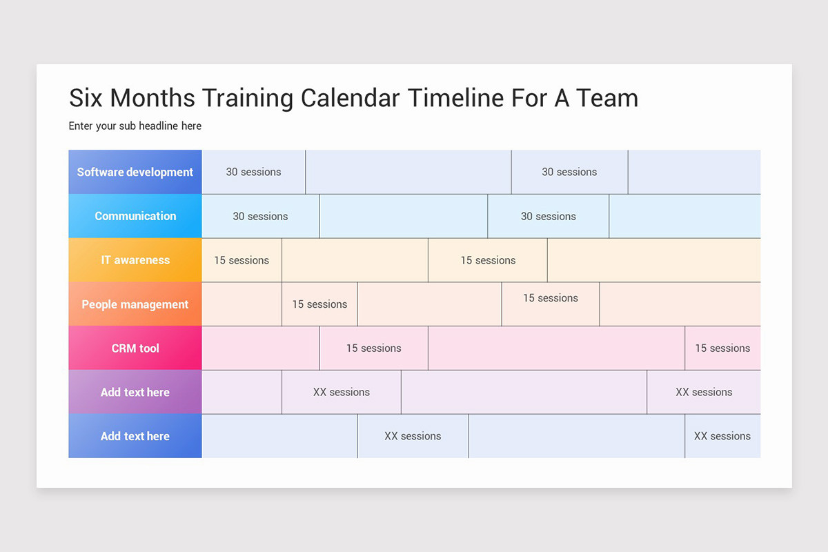 6 Month Plan With Milestones Keynote Template | Nulivo Market