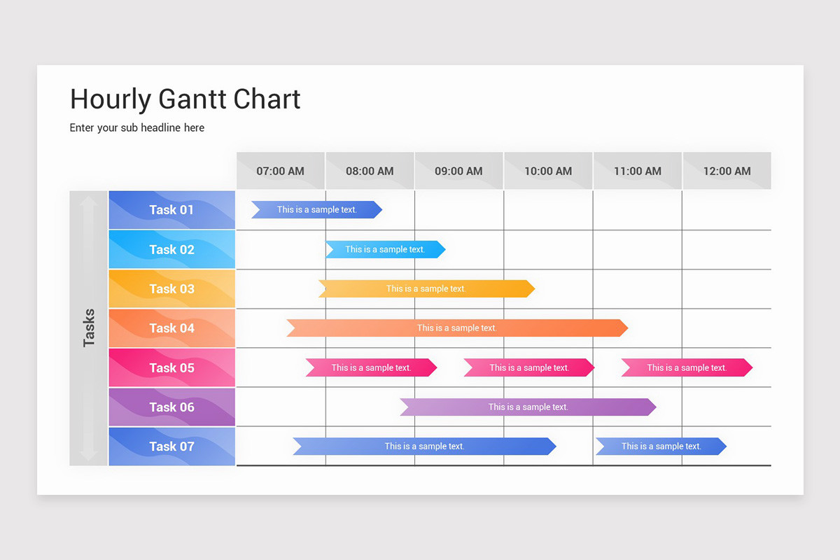 Hourly Gantt Chart Google Slides Template | Nulivo Market