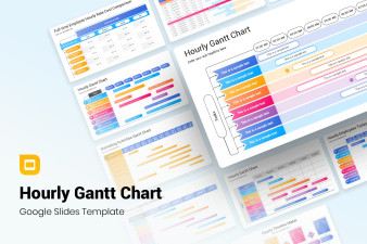 Hourly Gantt Chart Google Slides Template | Nulivo Market