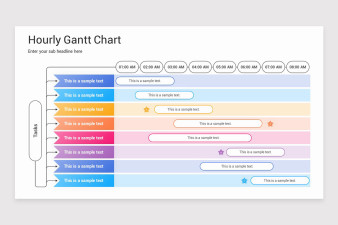 Hourly Gantt Chart Google Slides Template | Nulivo Market