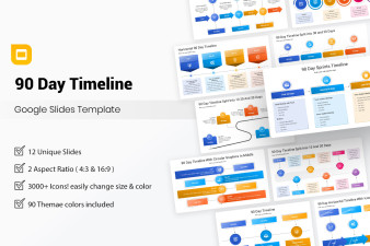 90 Day Timeline Google Slides Template | Nulivo Market