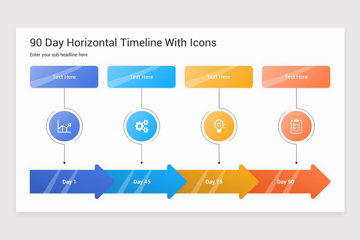 90 Day Timeline Keynote Template | Nulivo Market