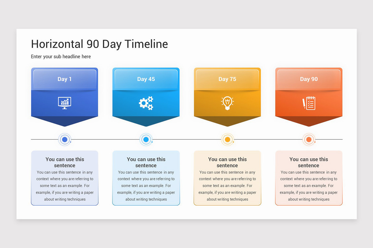 90 Day Timeline Keynote Template | Nulivo Market