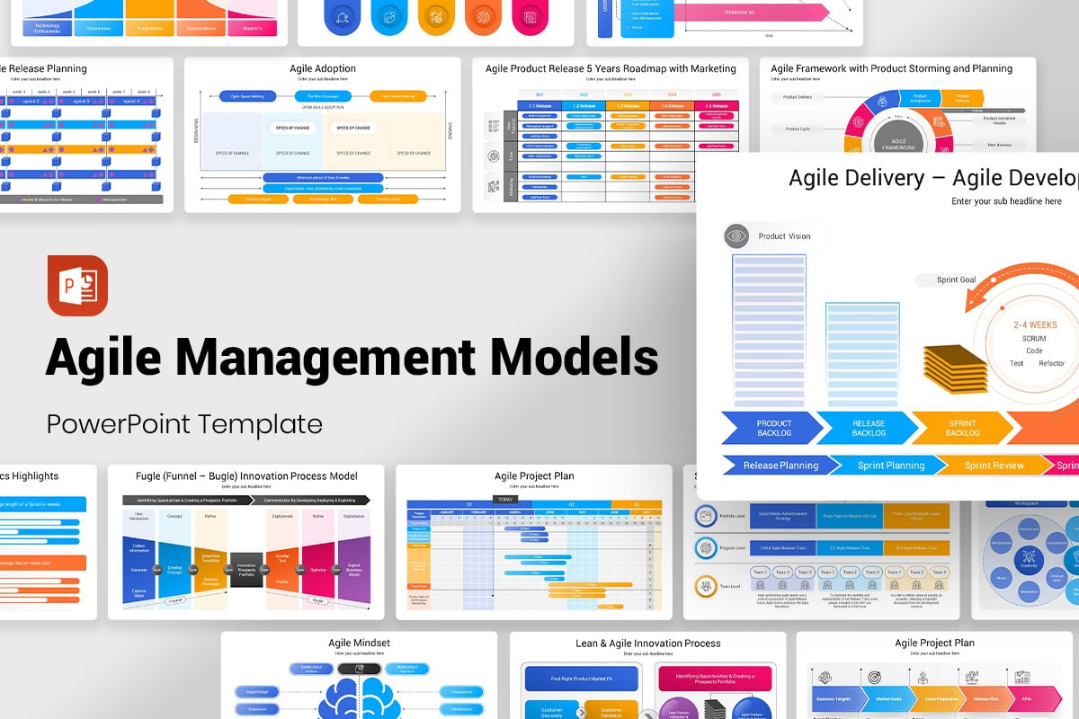 Agile Management Models PowerPoint Template | Nulivo Market