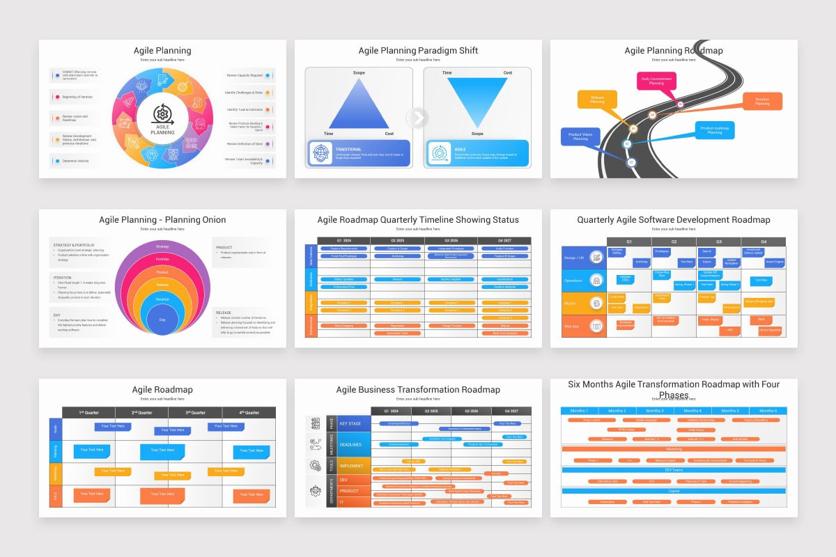 Agile Management Models PowerPoint Template | Nulivo Market