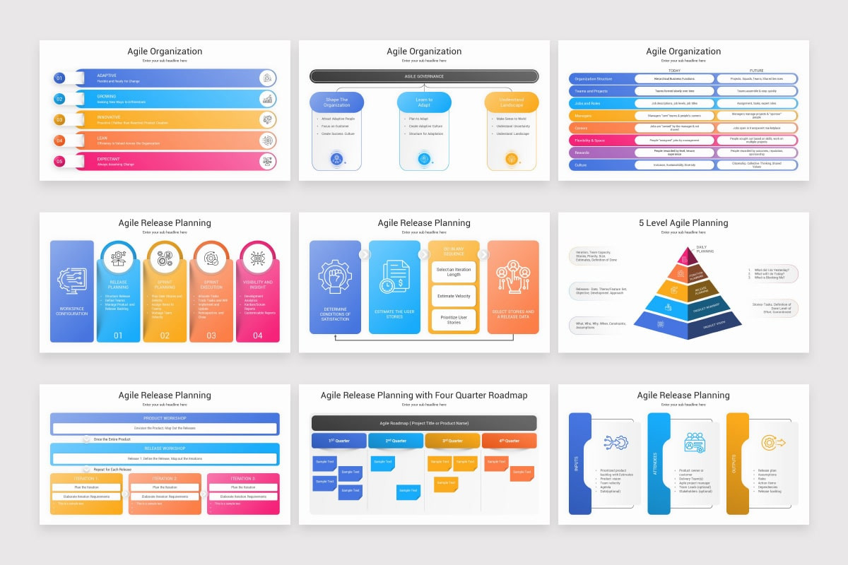 Agile Management Models PowerPoint Template | Nulivo Market