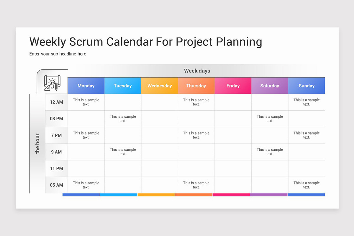 SCRUM Timeline PowerPoint Template | Nulivo Market