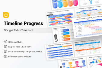 Timeline Progress Google Slides Template | Nulivo Market
