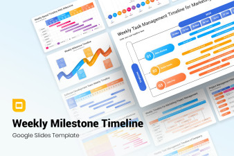 Weekly Milestone Timeline Google Slides Template | Nulivo Market