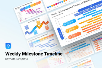 Weekly Milestone Timeline Keynote Template | Nulivo Market
