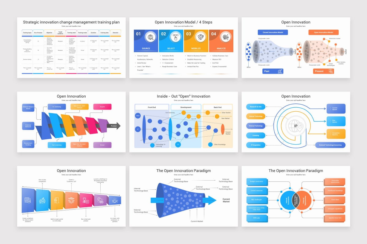 Innovation Management Models Keynote Template | Nulivo Market