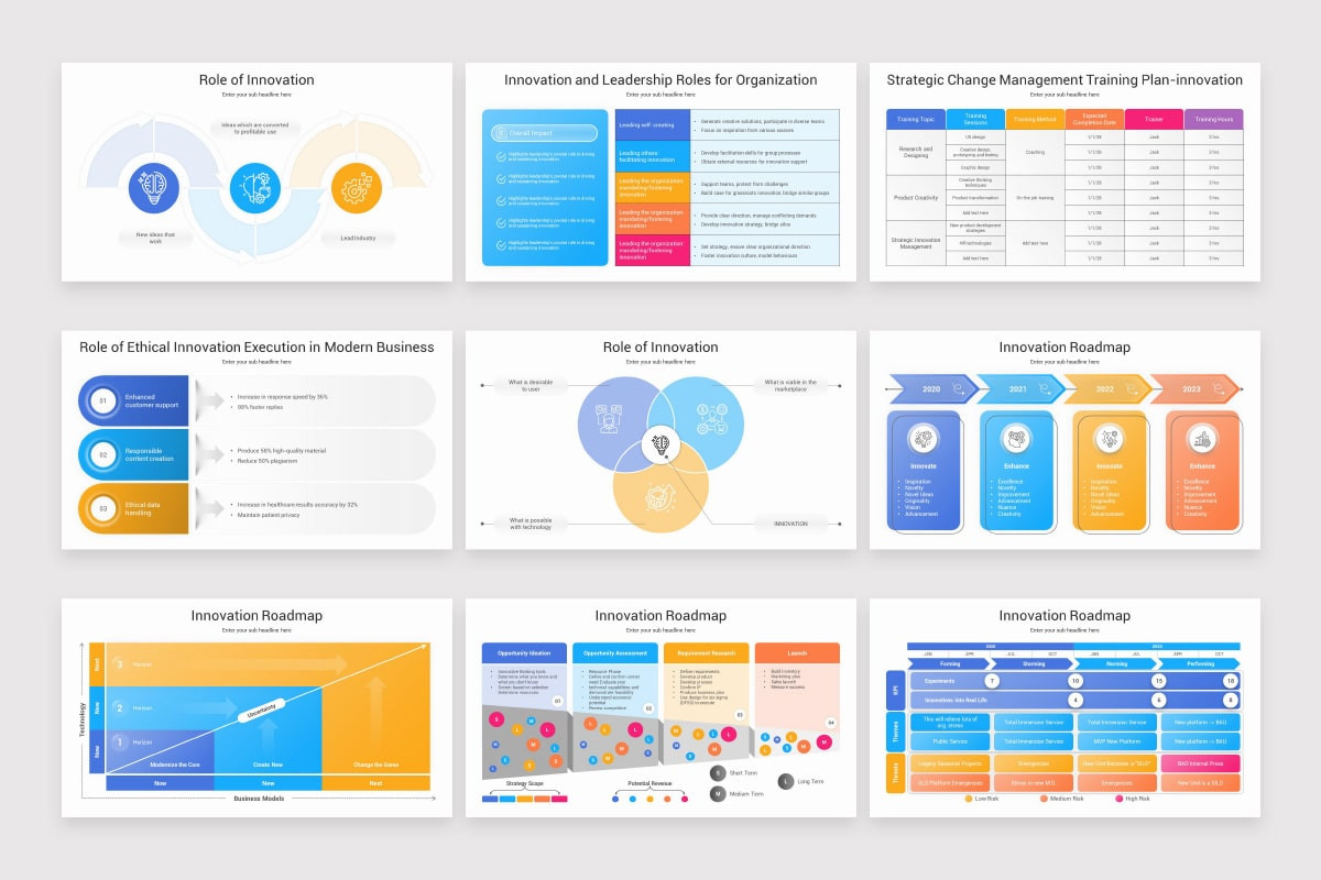 Innovation Management Models Keynote Template | Nulivo Market