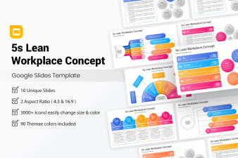 5s Lean Workplace Concept Google Slides Template | Nulivo Market