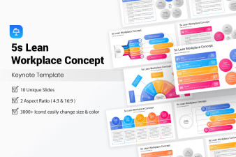 5s Lean Workplace Concept Keynote Template | Nulivo Market