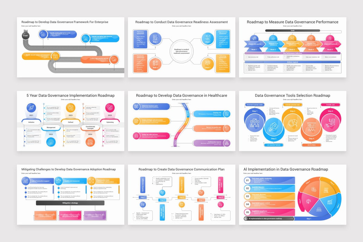 Data Management Models PowerPoint Template | Nulivo Market