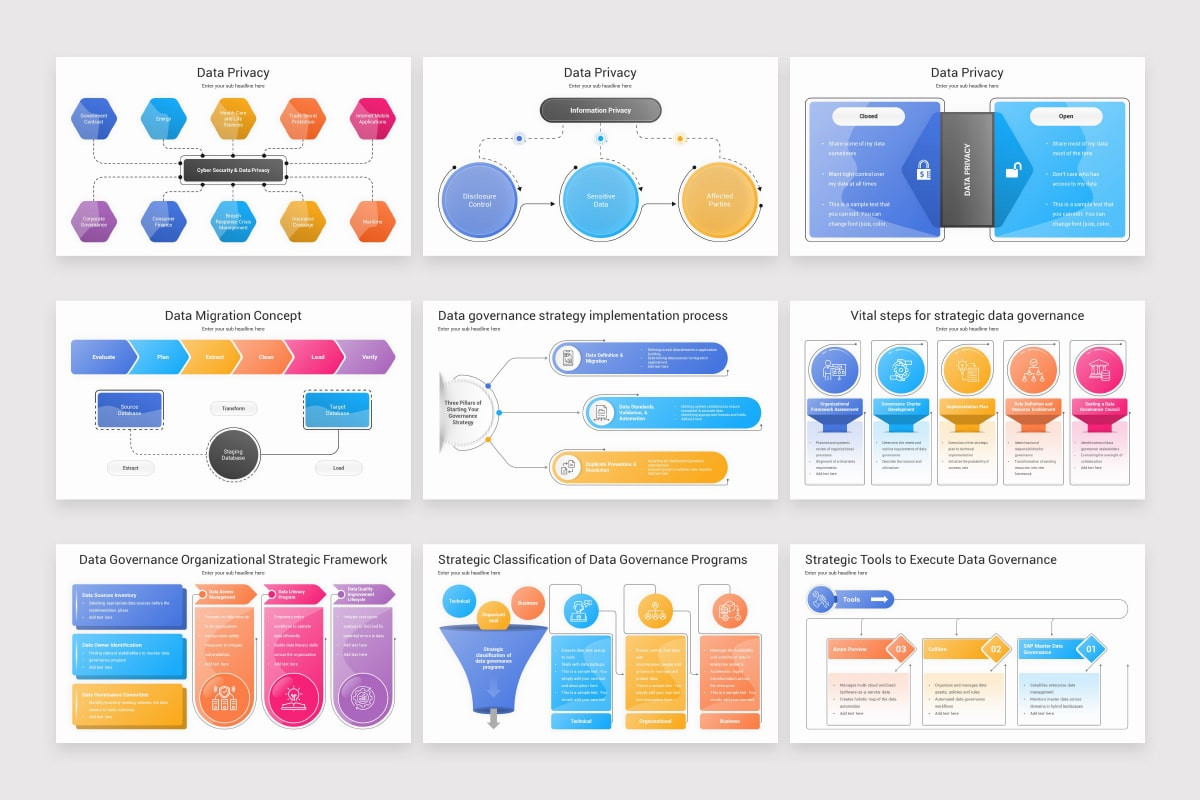 Data Management Models PowerPoint Template | Nulivo Market