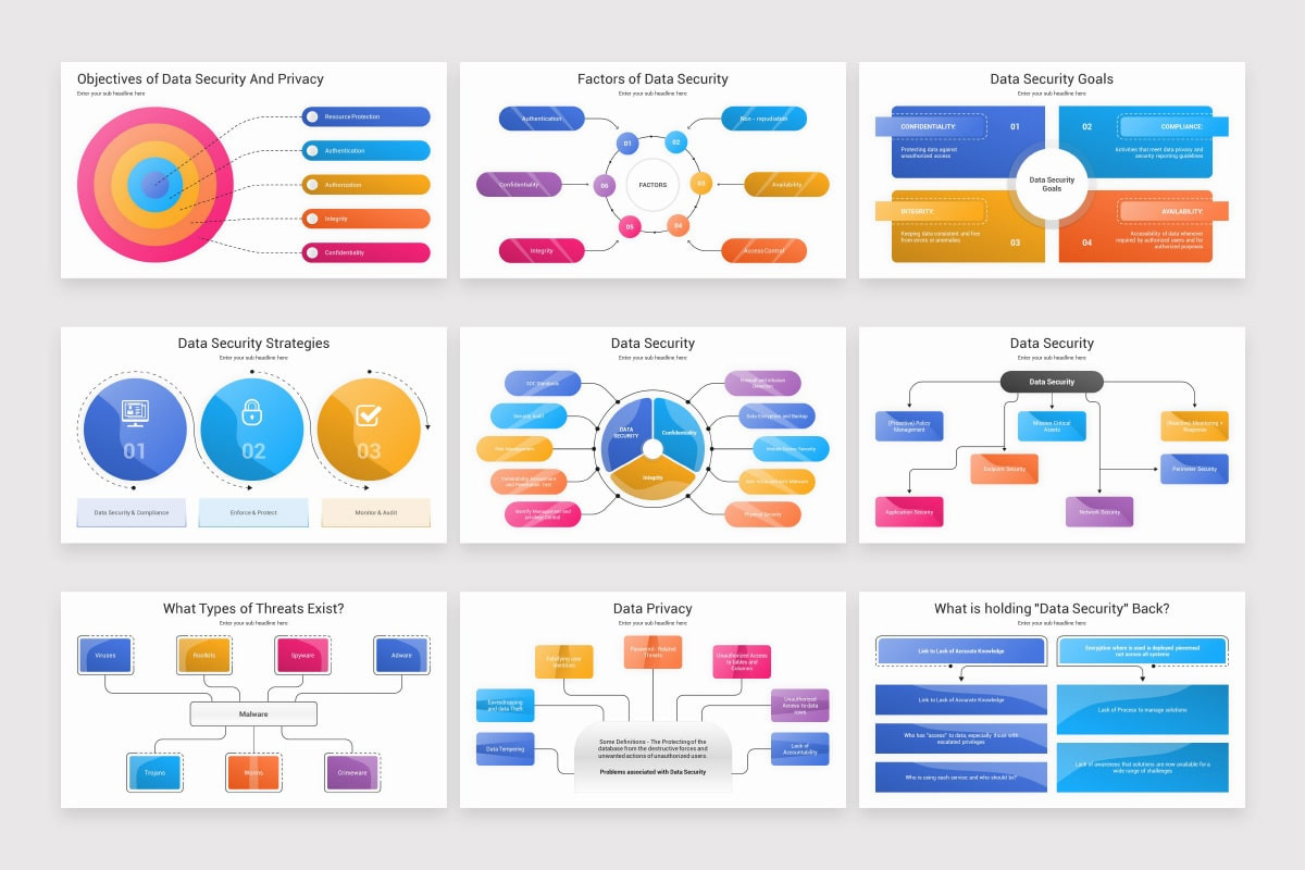 Data Management Models PowerPoint Template | Nulivo Market