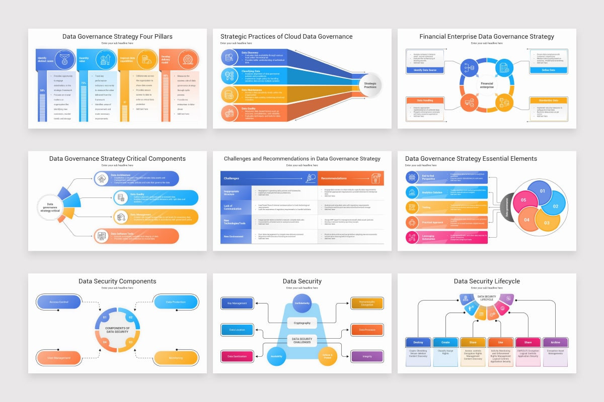 Data Management Models Google Slides Template | Nulivo Market