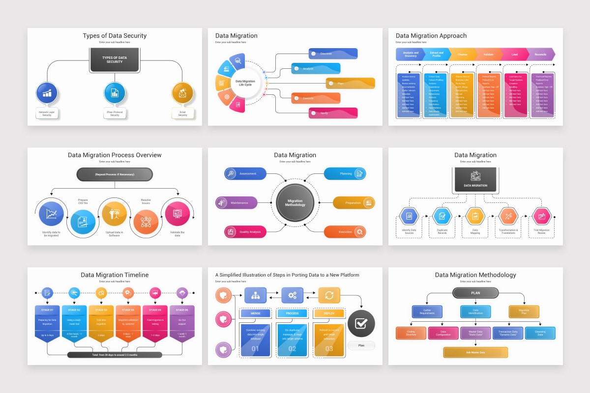 Data Management Models Google Slides Template | Nulivo Market