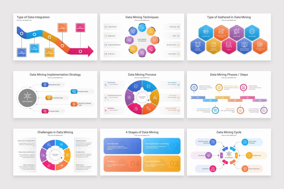 Data Management Models Google Slides Template | Nulivo Market