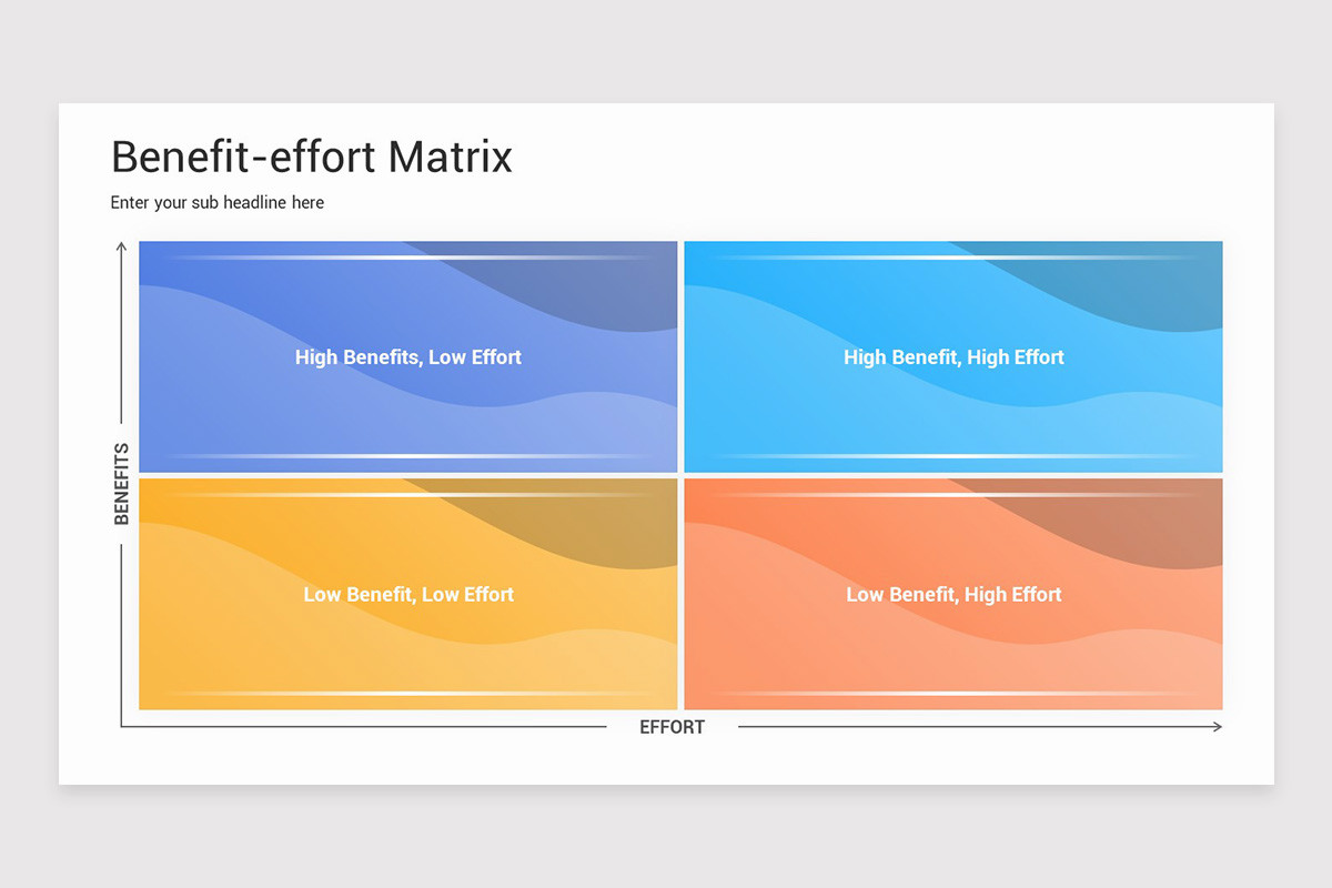Benefit Effort Matrix Keynote Template | Nulivo Market