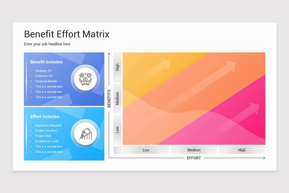 Benefit Effort Matrix Keynote Template | Nulivo Market