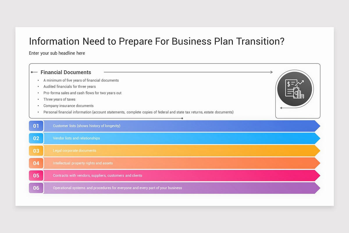 Business Transition Plan Keynote Template | Nulivo Market