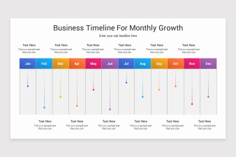 Monthly Timeline PowerPoint Template | Nulivo Market