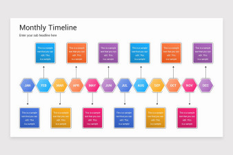 Monthly Timeline Google Slides Template | Nulivo Market