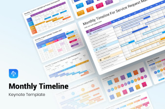 Monthly Timeline Keynote Template | Nulivo Market