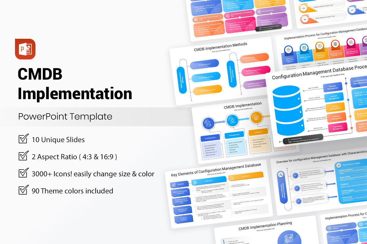 CMDB Implementation PowerPoint Template | Nulivo Market