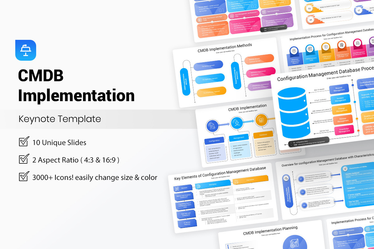 CMDB Implementation Keynote Template | Nulivo Market