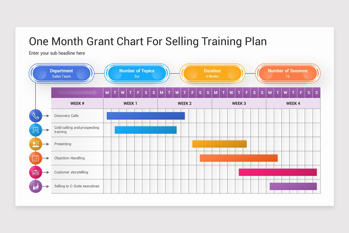 One Month Plan PowerPoint Template | Nulivo Market