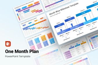 One Month Plan PowerPoint Template | Nulivo Market