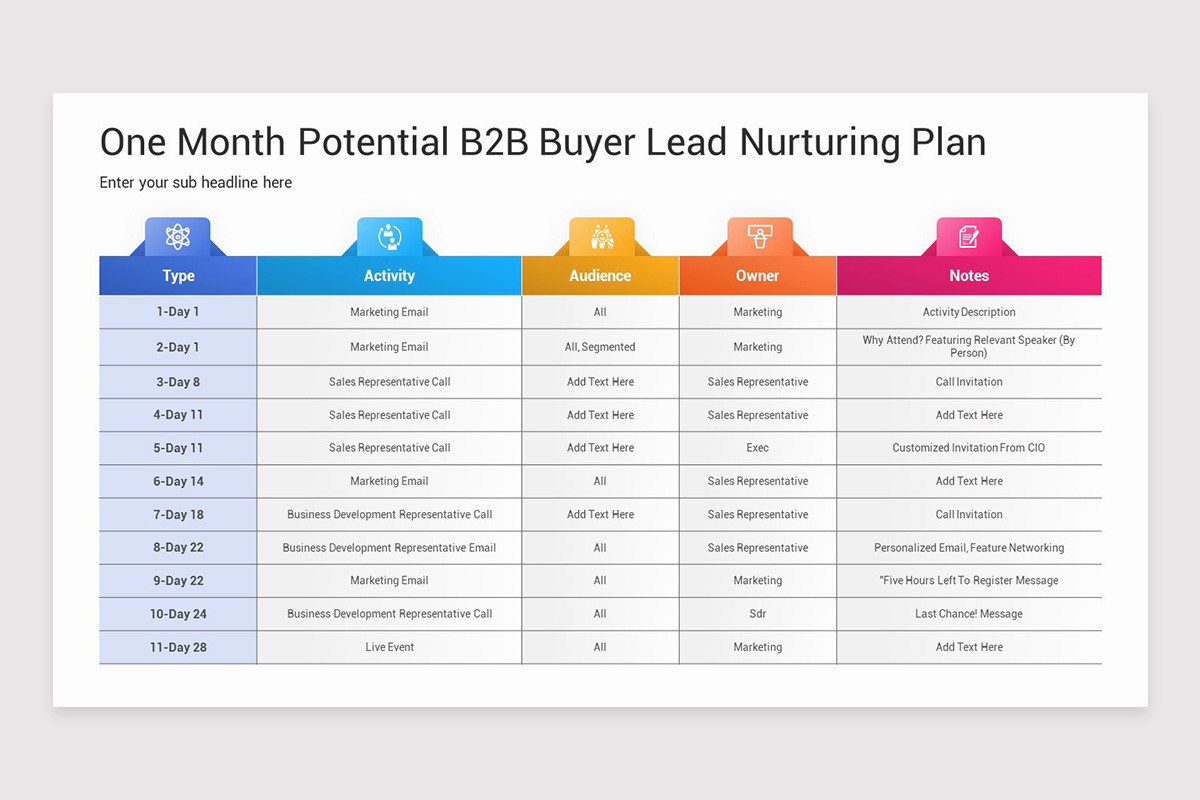 One Month Plan Google Slides Template | Nulivo Market